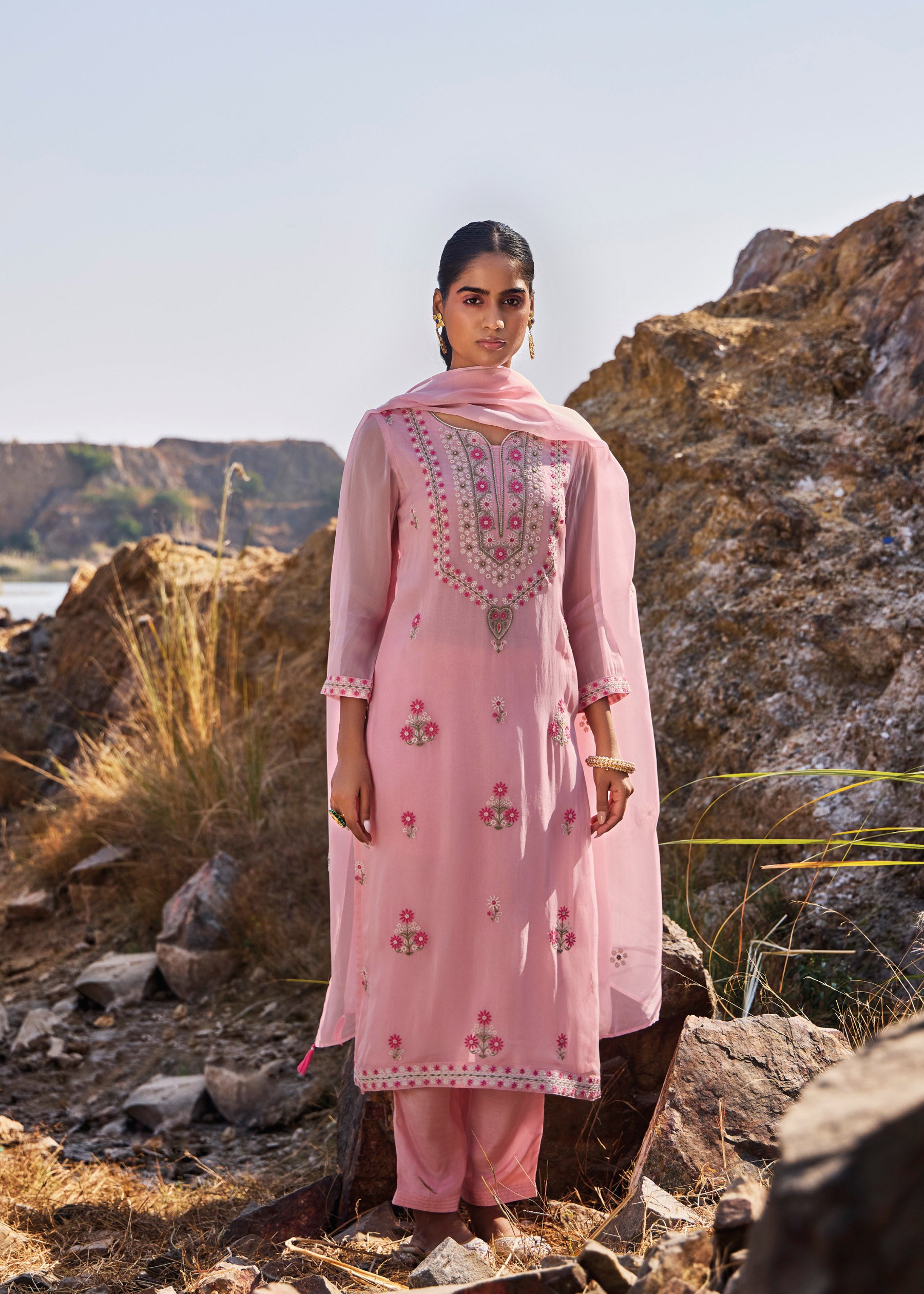 Isadora Pure Organza Kurta Set